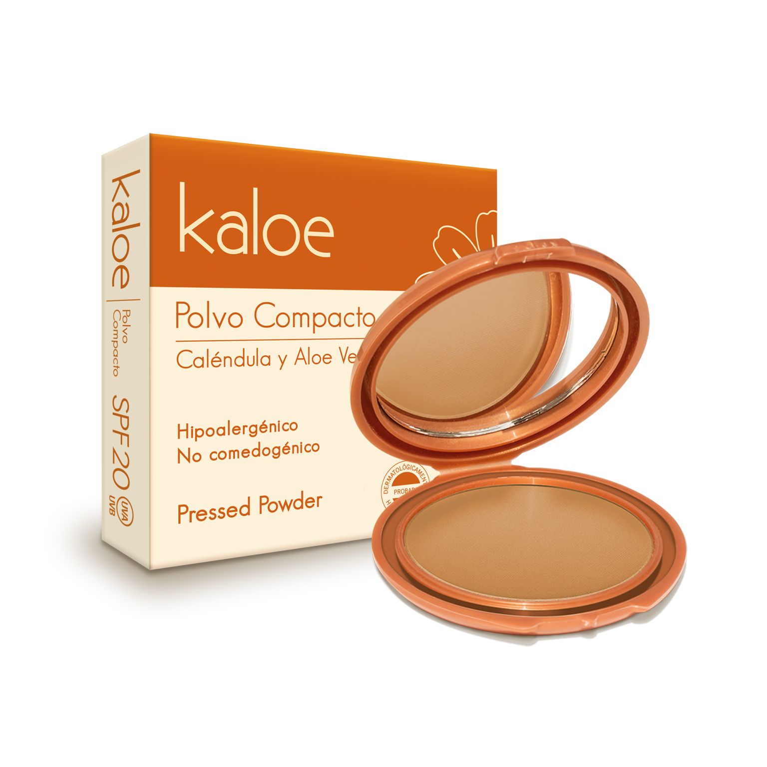 Polvo Compacto SPF 20 Kaloe - Cosméticos Kaloe
