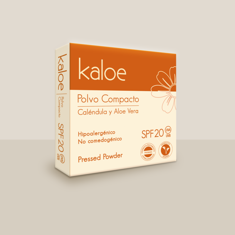 Polvo Compacto SPF 20 Kaloe - Cosméticos Kaloe